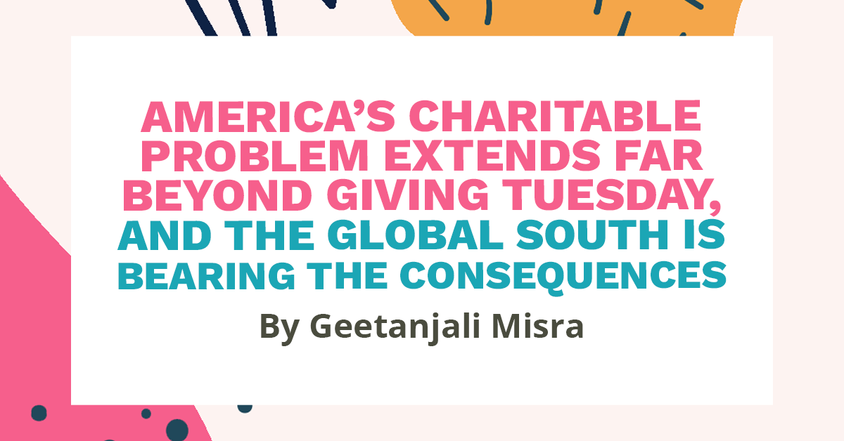 America’s charitable problem extends far beyond Giving Tuesday, and the ...