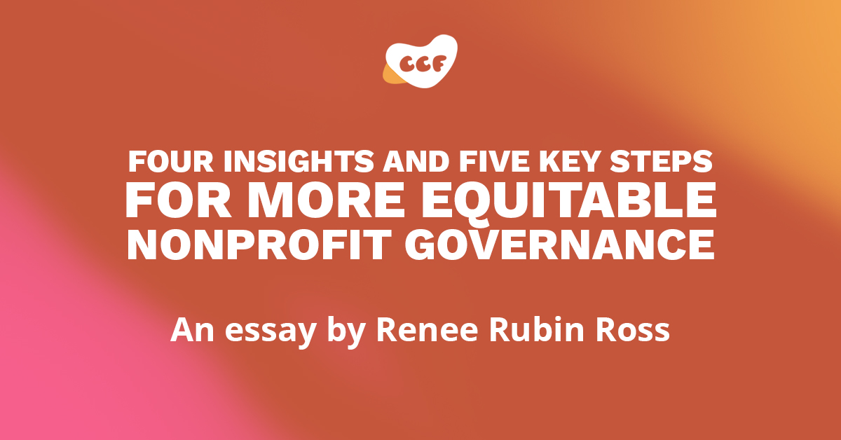 Four insights and five key steps for more equitable nonprofit governance