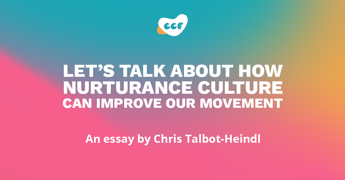 Let’s talk about how nurturance culture can improve our movement