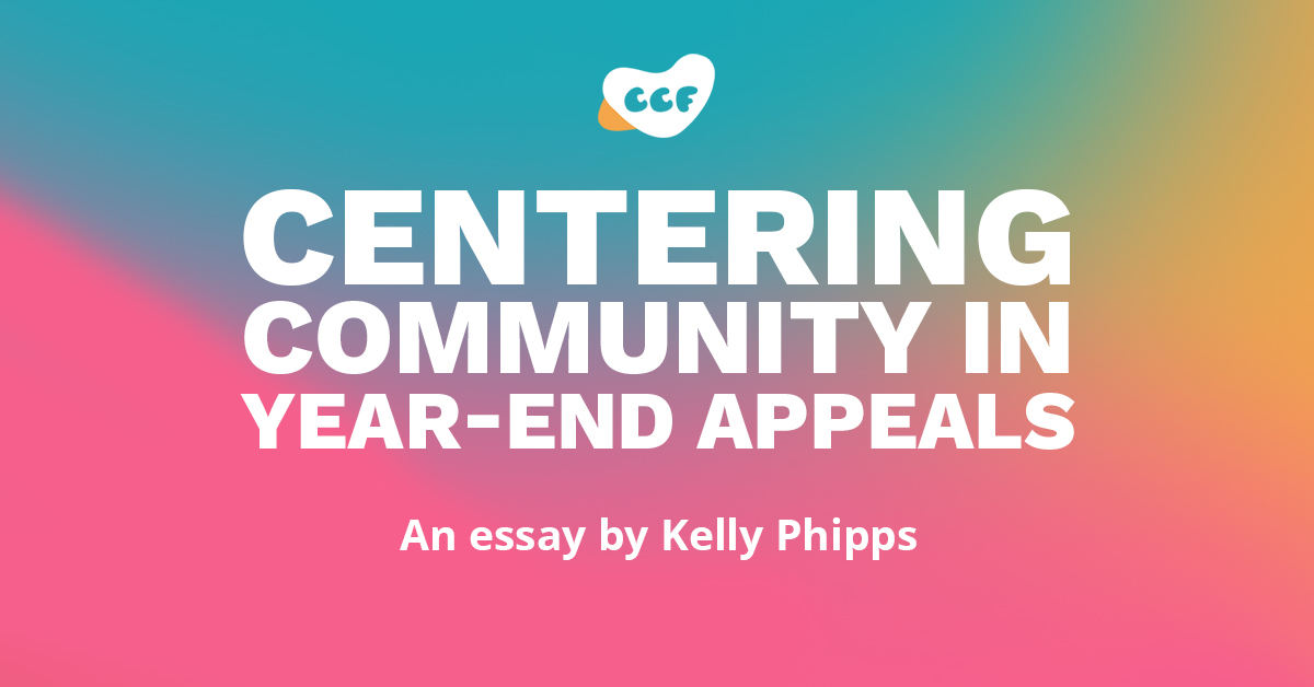 Centering community in year-end appeals