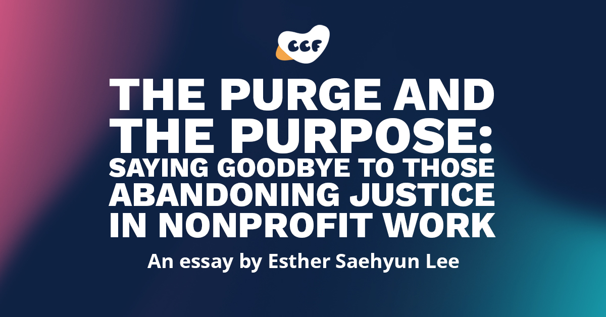 The purge and the purpose: Saying goodbye to those abandoning justice ...